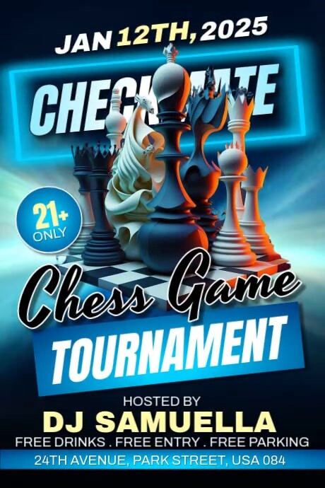 Chess Game Template Ads | PosterMyWall