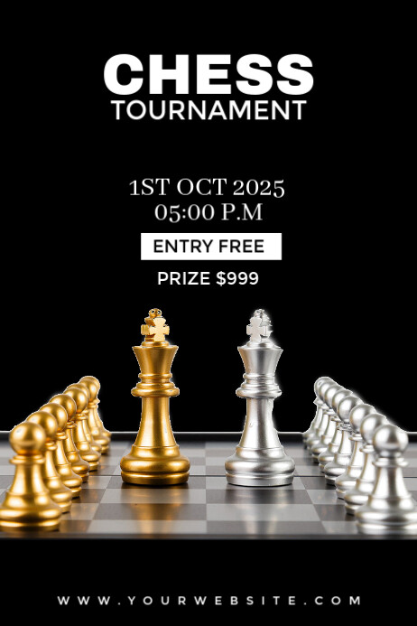 chess game template | PosterMyWall