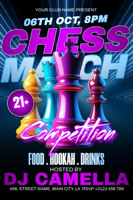 Chess Match Competition Template | PosterMyWall