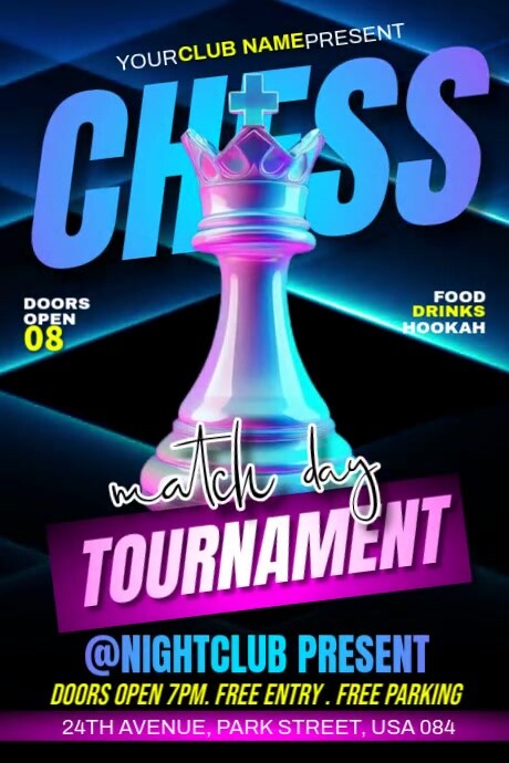 Chess Match Day Template | PosterMyWall