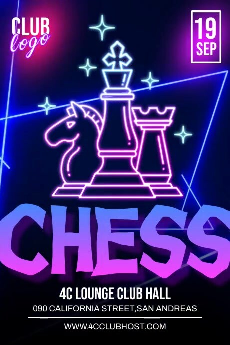 Chess Night Template | PosterMyWall