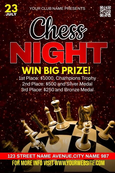 Chess Night Template | PosterMyWall