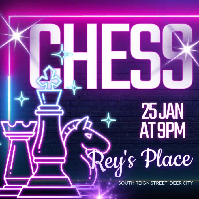 Chess Night Template | PosterMyWall