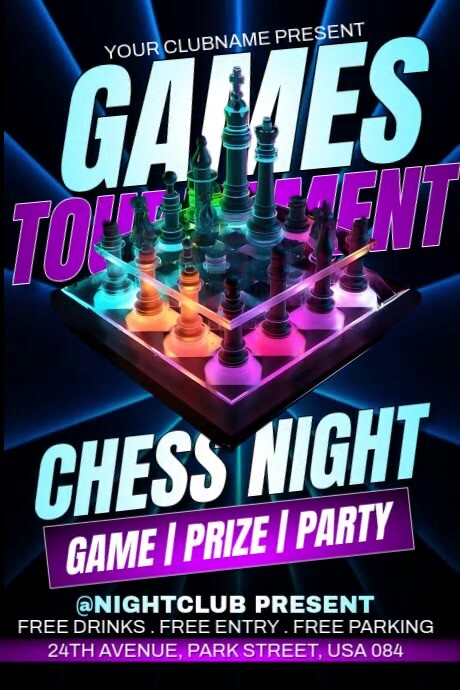 Copy of Chess Night Tournament | PosterMyWall