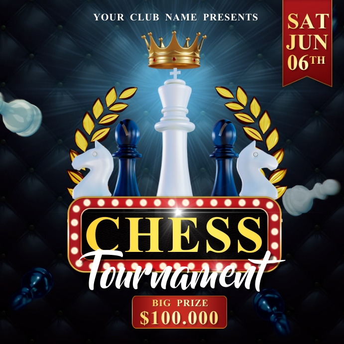 Chess Tournament Competition Template | PosterMyWall