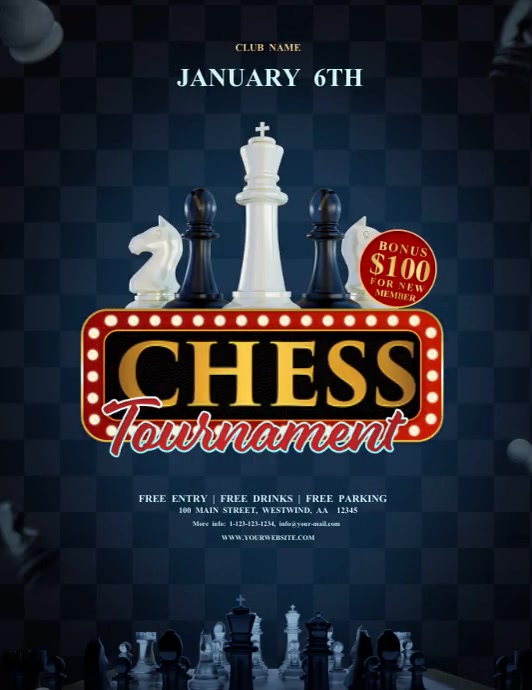 Chess Tournament Template | PosterMyWall