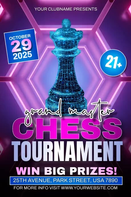 Chess Tournament Template | PosterMyWall