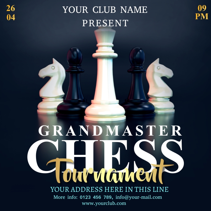 Chess Tournament Template | PosterMyWall