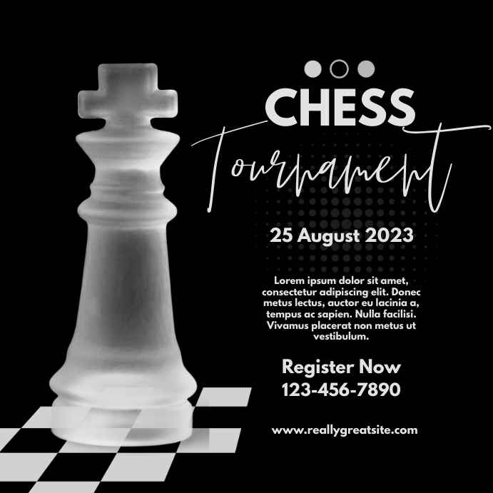 Chess Tournament Template | PosterMyWall