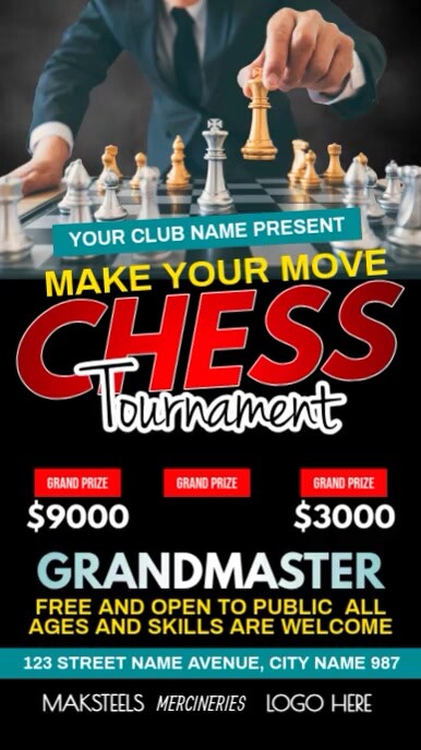 Chess Tournament Template | PosterMyWall