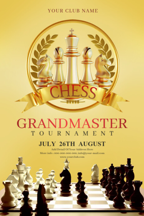 Copy of Chess Tournament Flyer / Poster Template | PosterMyWall