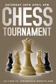 Chess Tournament Flyers Template | PosterMyWall