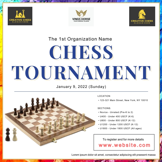Chess Tournament Poster Template | PosterMyWall