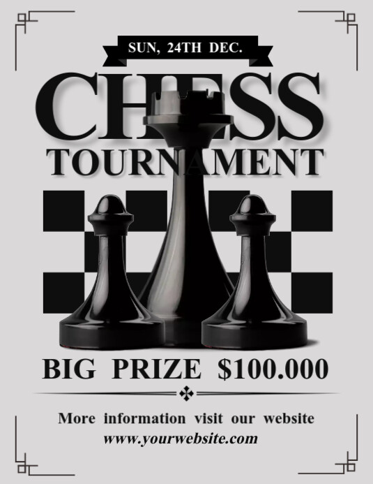 chess tournament template | PosterMyWall
