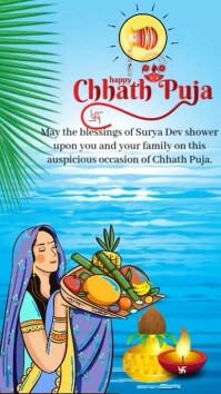 CHHATH PUJA Template | PosterMyWall