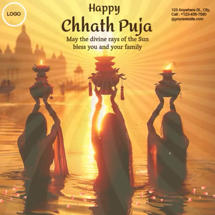 Chhath puja free ai audio and video template | PosterMyWall