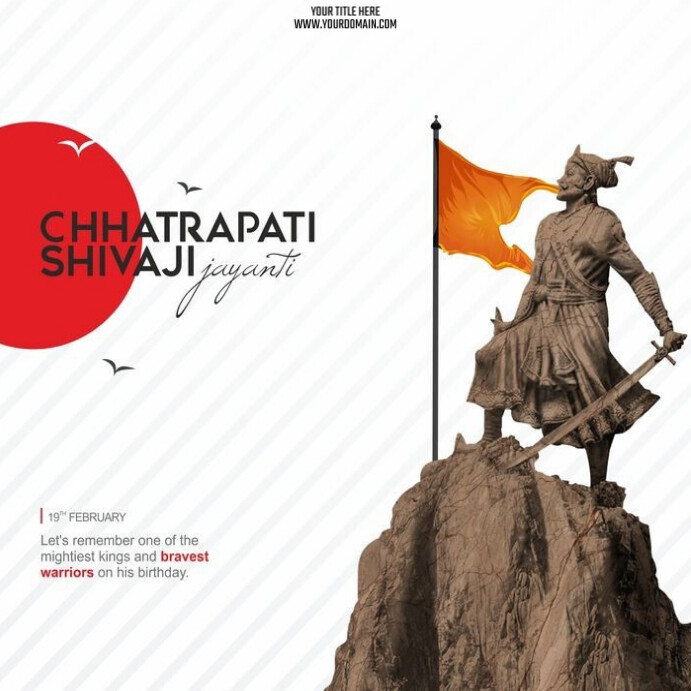 Chhatrapati Shivaji Maharaj jayanti Template | PosterMyWall