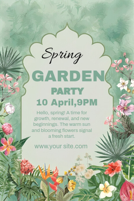 Plantilla de Chic Backyard Party Flyer | PosterMyWall