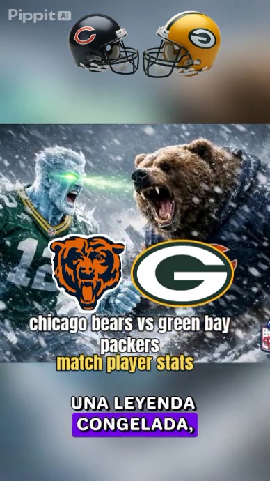 Modèle chicago bears vs green bay packers | PosterMyWall