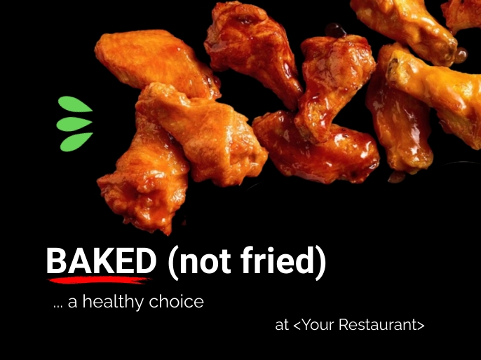 Chicken, Baked (not fried) Template | PosterMyWall