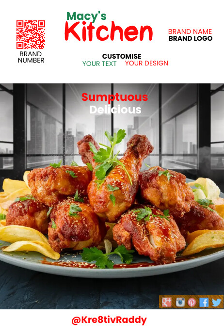 Chicken & Kitchen Template | PosterMyWall