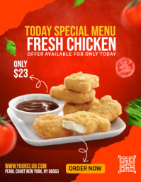 Chicken Food Ads Template | PosterMyWall