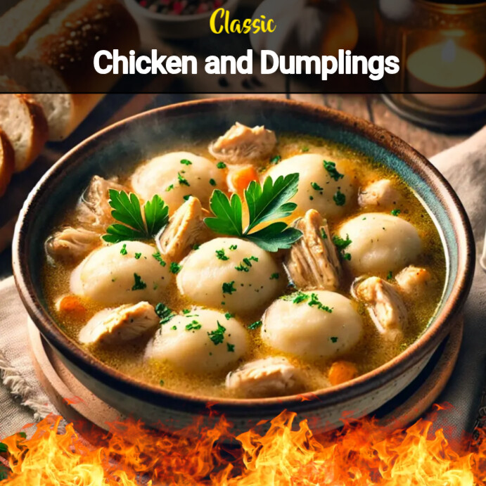 Chicken and Dumplings Template | PosterMyWall