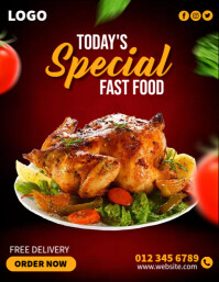 Chicken Food Ads Template | PosterMyWall