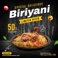 Chicken Biryani Menu Template | PosterMyWall