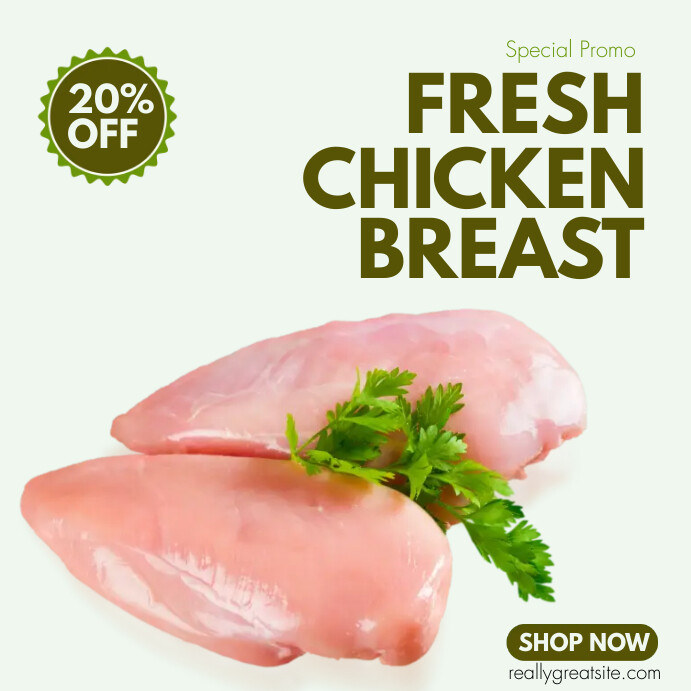 chicken breast sell template | PosterMyWall