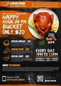 Chicken Menu Ads Template | PosterMyWall