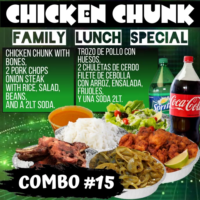 chicken chunk combo 15 Template | PosterMyWall