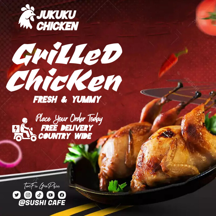 Chicken Template | PosterMyWall