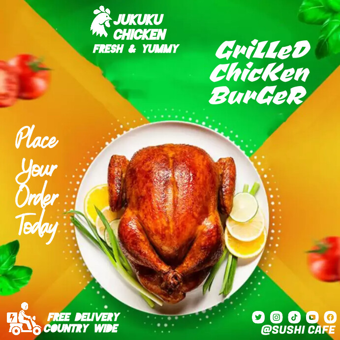 chicken Template | PosterMyWall