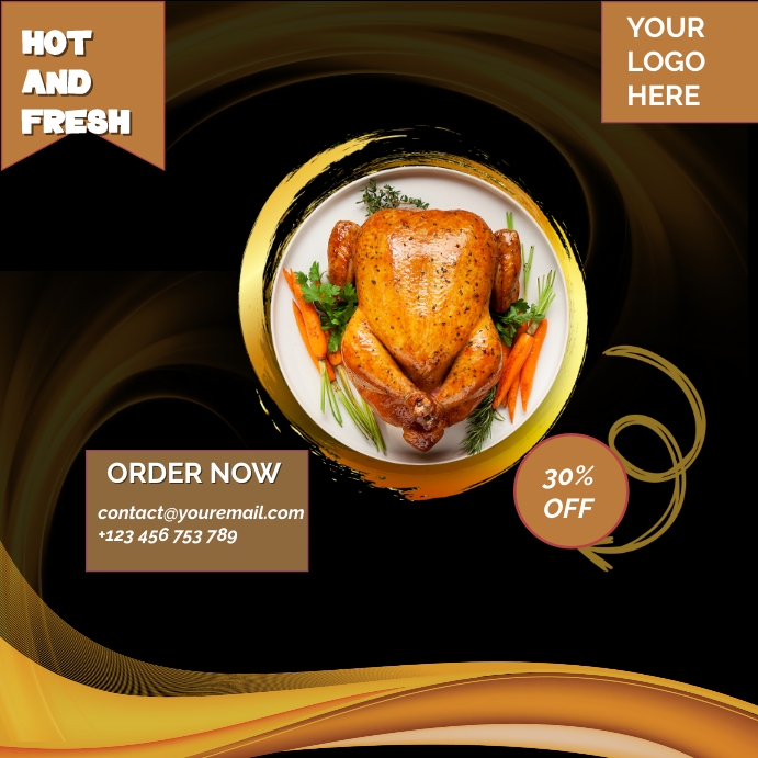 Lechon Manok Logo Design Template
