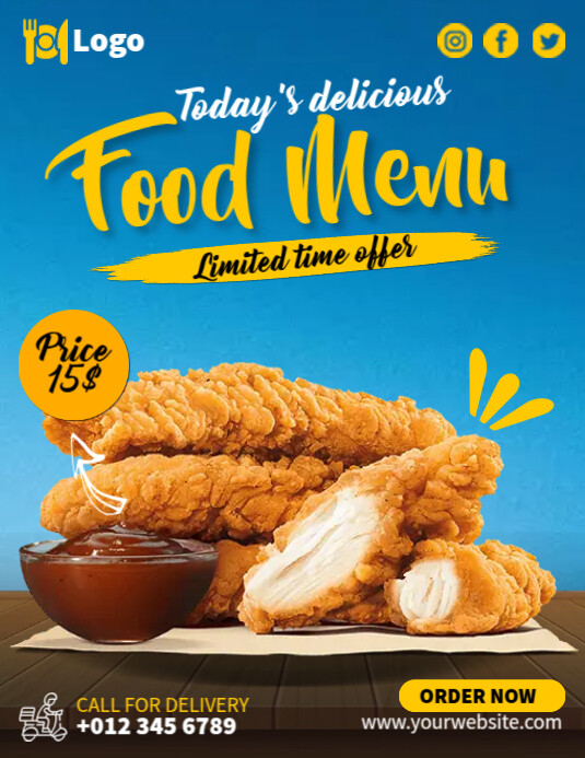 Copy of Chicken Food Ads | PosterMyWall