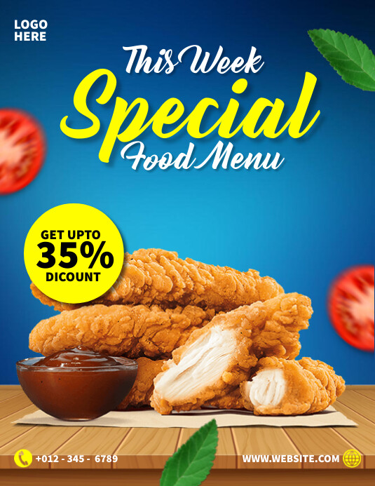 Chicken Food Ads Template | PosterMyWall