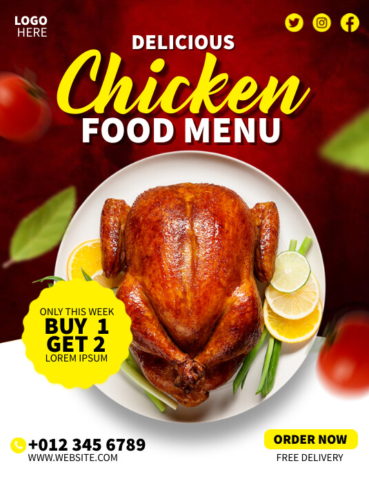 Copy of Chicken Food Ads | PosterMyWall
