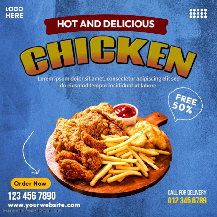 Copy of Chicken Food Menu | PosterMyWall