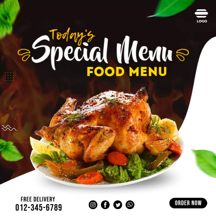 Chicken Food Menu Modelo | PosterMyWall