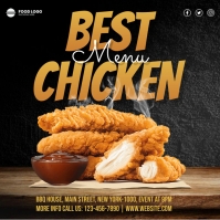 Chicken Food Menu Template | PosterMyWall