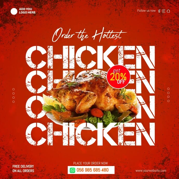 Chicken For Promotion Template | PosterMyWall