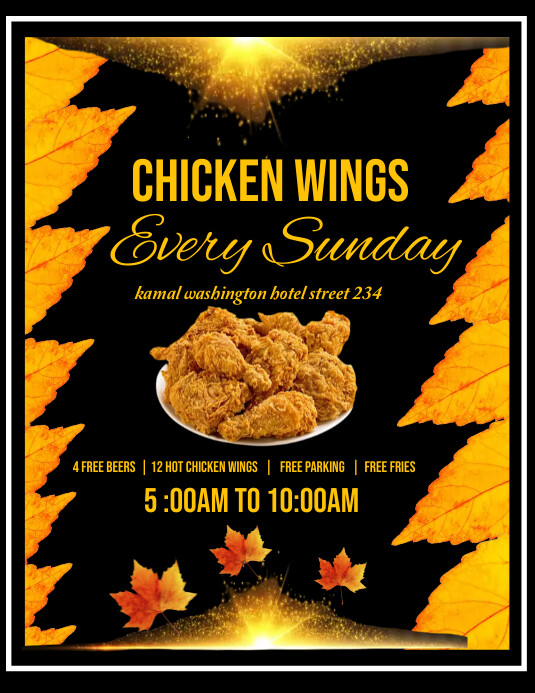 Modèle chicken fry flyer | PosterMyWall