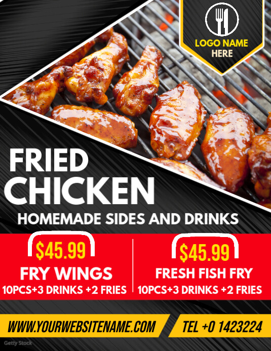 chicken fry party flyer Template | PosterMyWall