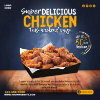 Chicken Menu Ads Template | PosterMyWall