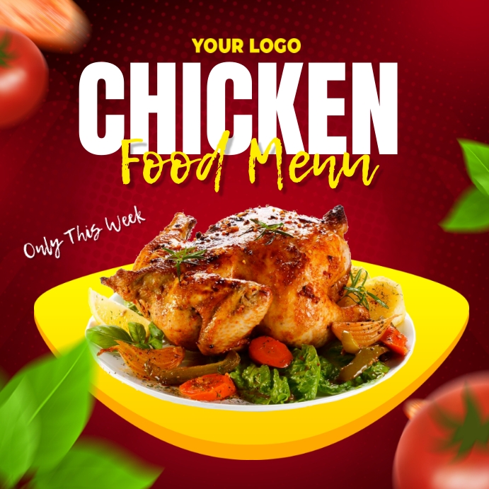 Chicken Menu Ads Template | PosterMyWall