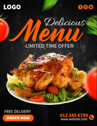 Chicken Food Ads Template | PosterMyWall