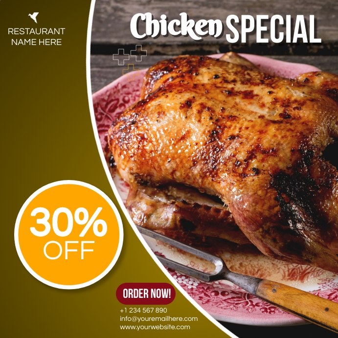 chicken menu Template | PosterMyWall