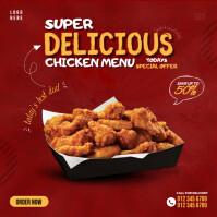 Chicken Menu Template | PosterMyWall