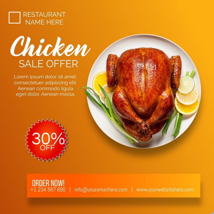 Copy of chicken menu | PosterMyWall